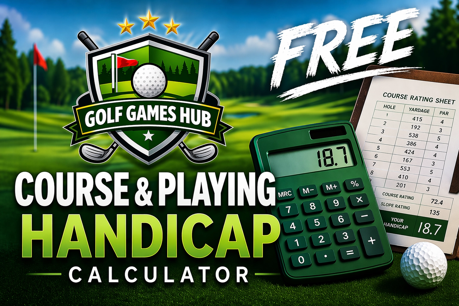 Free Golf Handicap Calculator — Course Handicap & Playing Handicap for ...